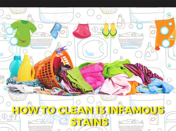 How to Clean 13 Infamous Stains [INFOGRAPHIC]